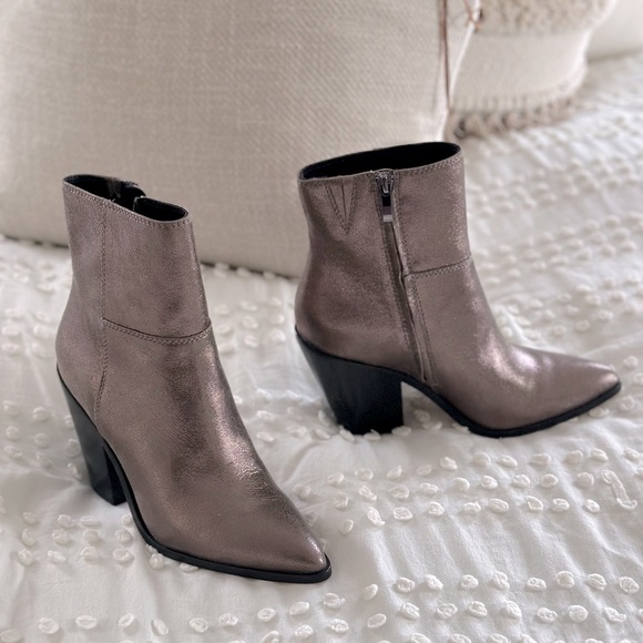 PAIGE | Shoes | Nwot Paige Metallic Ankle Boots | Poshmark